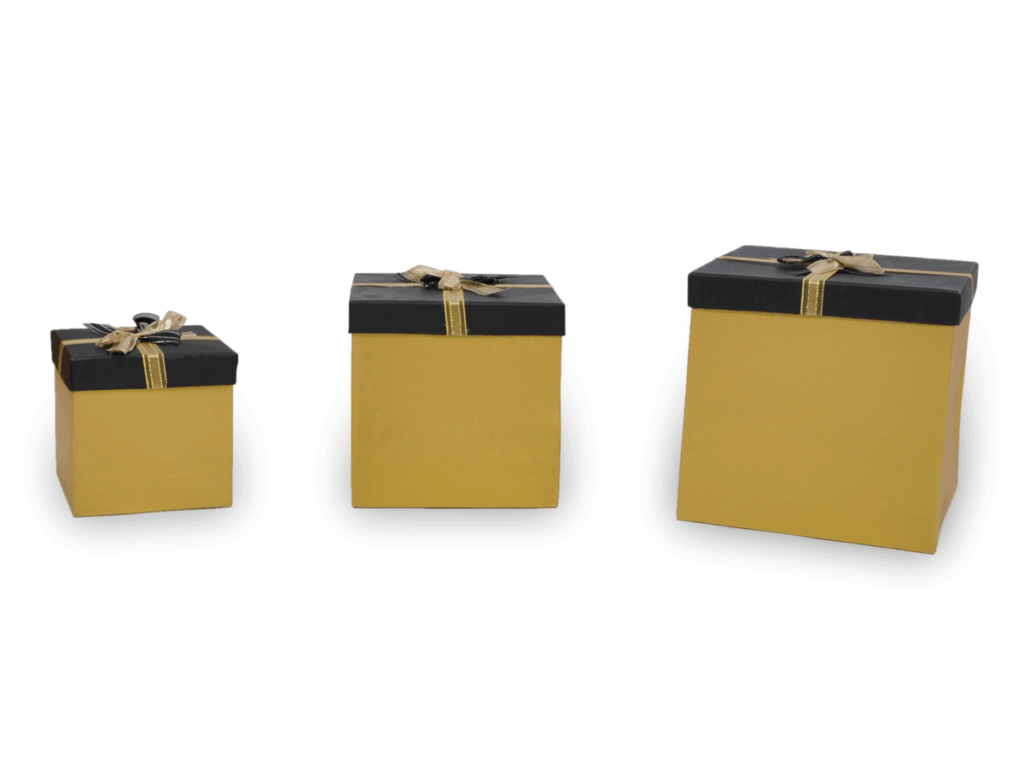 Square Gift Box - Gold - UPack Egypt