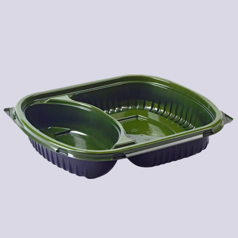 Small Meal Plate - 2 Compartments - Colored - UPack Egypt